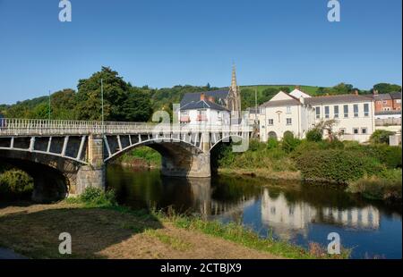 River Severn and bridge, Newtown, Powys, Wales, UK Stock Photo - Alamy