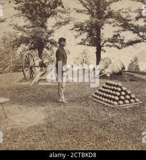 New York, West Point, Trophy Point. Carved "loyalty " on stone bench ...