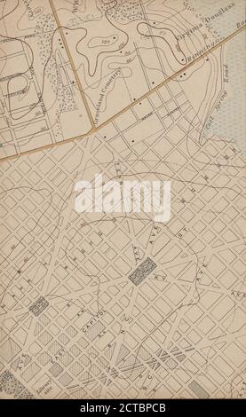 Topographical map of the District of Columbia and a portion of Virginia ...