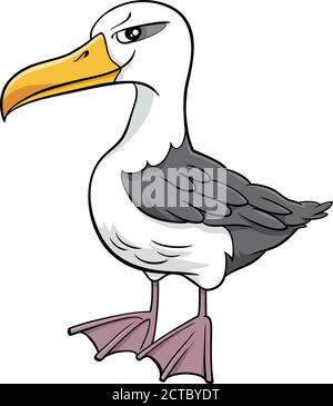 Cute cartoon albatross vector illustration Stock Vector Image & Art - Alamy