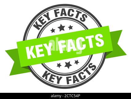 key facts stamp. round band sign set. ribbon label Stock Vector Image ...