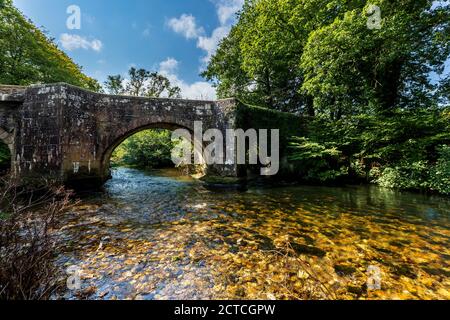 The Medieval Bridge over River Fowey at Lostwithiel Cornwall England UK ...
