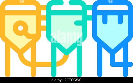 process of neutralization, discoloration and deodorization line icon ...