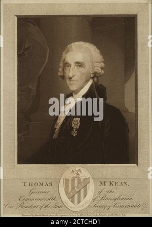 Thomas McKean, Governor of the Commonwealth of Pennsylvania Stock Photo ...