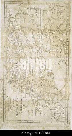 Map of the northern parts of the United States of America Stock Photo ...