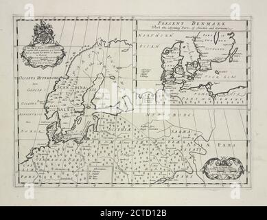 Europe, map of Denmark Stock Photo - Alamy