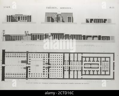 Plan of Thebes Stock Photo - Alamy