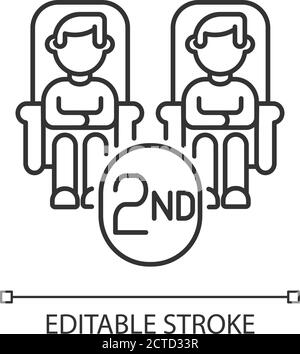 Train seats icon. Outline train seats vector icon for web design ...