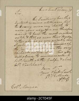 Meade, Richard Kidder. Headquarters. To Morgan Stock Photo - Alamy