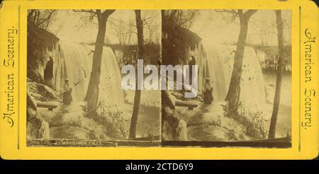 Minnehaha Falls., still image, Stereographs, 1850 - 1930 Stock Photo ...