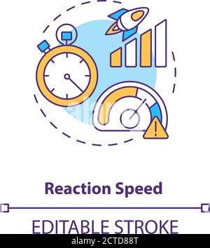 Reaction speed concept icon Stock Vector Image & Art - Alamy