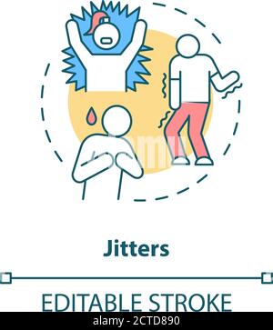 Jitters concept icon Stock Vector Image & Art - Alamy