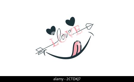 Yummy icon. Hungry smiling face with mouth and tongue emoji. Delicious ...