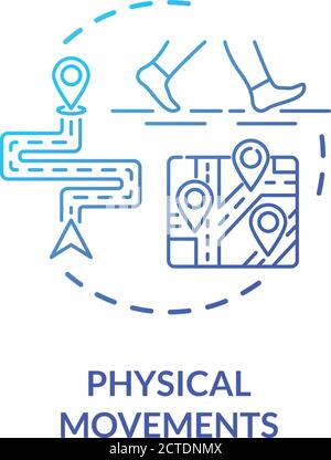 Physical movements concept icon Stock Vector Image & Art - Alamy