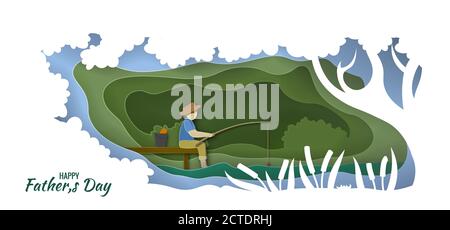 Son and Dad - fishing design - father and son fishermans Stock Vector ...