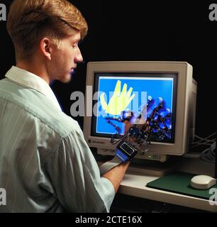 Virtual Environment Telepresence workstation, simulated Mars ...