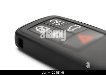 Remote locking car key fob - Volvo - Focused on the lock car and boot ...
