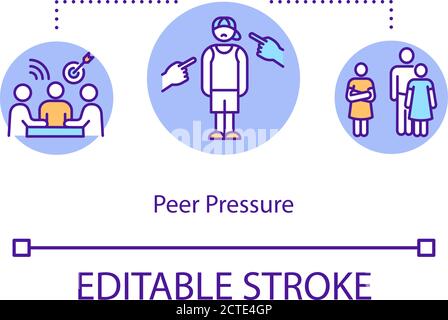 Peer pressure concept icon Stock Vector Image & Art - Alamy