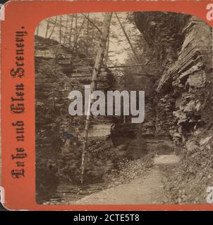 Narrow Pass, Watkins Glen, by Crum, R. D., fl. 1870 1879 5 Stock Photo ...