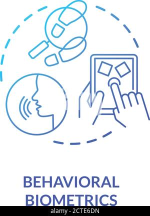 Behavioral biometrics concept icon Stock Vector Image & Art - Alamy