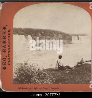 Goat Island from Canada, by Barker, George, 1844-1894 Stock Photo - Alamy