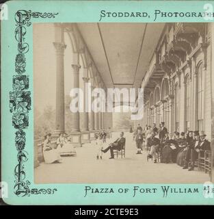Piazza of Fort William Henry Hotel, Lake George, by Stoddard, Seneca ...