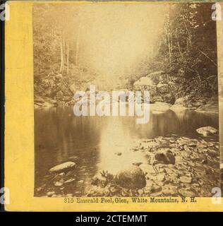 Emerald Pool, Glen, White Mountains, NH, by Bierstadt Brothers Stock ...