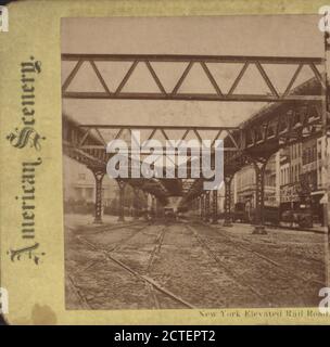 The New York elevated rail road company was founded in 1872, building a ...