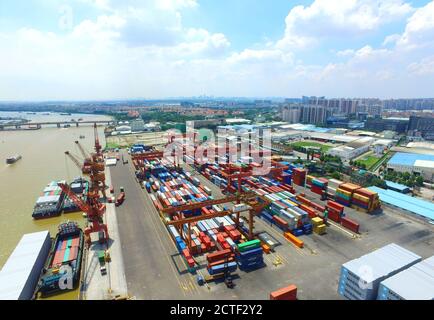 An aerial view of Foshan city, south China's Guangdong province, 21 ...