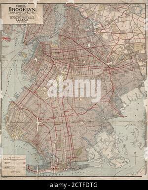 Map of the Borough of Brooklyn, New York. Cartographic. Maps. 1910 ...