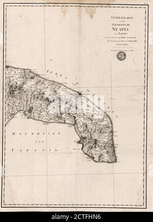 Generalkarte von dem Koenigreiche Neapel oder Napoli ... 1789 ...