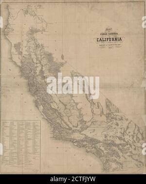 . Map of Public Surveys in California to accompany Report of the ...