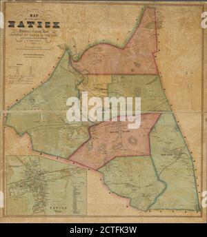 Map of the town of Natick, Middlesex County, Mass : surveyed by order ...