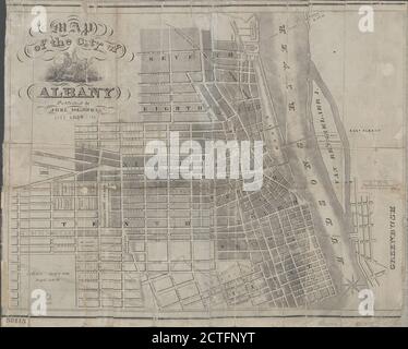 Map of the city of Albany Cartographic. Maps, Cadastral maps. 1871 ...