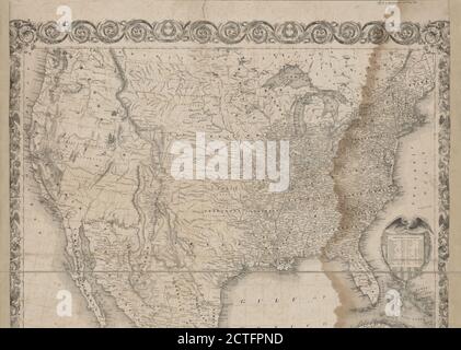 Map of the United States, and territories Stock Photo - Alamy