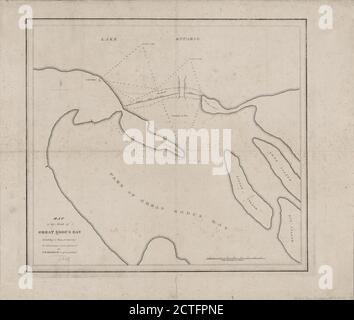 Map of the mouth of Great Sodus Bay: exhibiting a plan for removing the ...