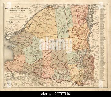 Map of the tracts, patents and land grants of northern New York ...
