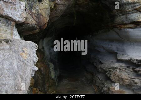 The Queenscliff tunnel or the manly wormhole, constructed in 1908 by ...