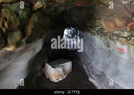 The Queenscliff tunnel or the manly wormhole, constructed in 1908 by ...