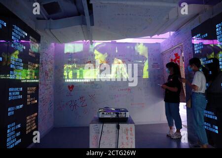 People visit the Museum of Broken Relationships on Nanjing Road in ...