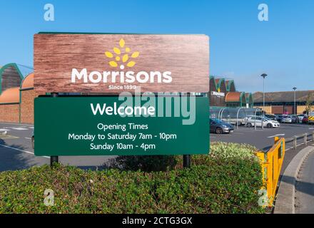 Morrisons supermarket, Littlehampton, West Sussex Stock Photo - Alamy