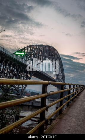 Mahakam Bridge, one of Samarinda landmarks, in the morning Stock Photo ...