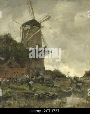 Maris Jacob - Molen - Dutch School - 19th Century Stock Photo - Alamy
