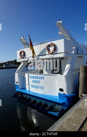 Excursion ship Sundevit, Zingst, Hiddensee, Rügen,Mecklenburg-Western ...
