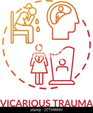 Vicarious trauma concept icon Stock Vector Image & Art - Alamy