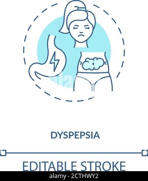 Dyspepsia concept icon Stock Vector Image & Art - Alamy