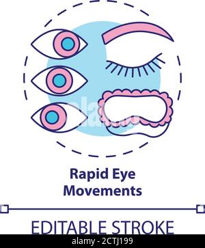 REM or rapid eye movement sleep cycle or stage. Serene calm woman in her pajamas hugging a ...