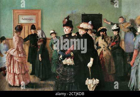 'Albertine in the Police Doctor's Waiting-Room' (1887) by Norwegian ...