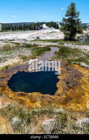 Liberty Pool, Upper Geyser Basin, Yellowstone National Park, Wyoming ...