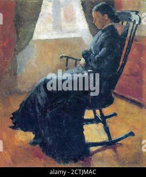 Edvard Munch - Aunt Karen in the Rocking Chair Stock Photo - Alamy